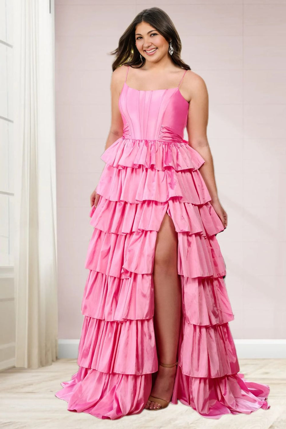 Tiered Prom Dress|Layered Prom Dress|Tiered Tulle Prom Dress – dressime